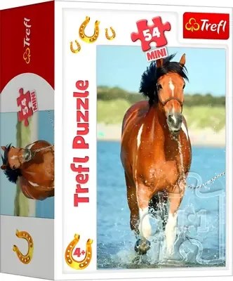 Minipuzzle Koně 4 druhy / Puzzle / 54 dílků / od 4 let