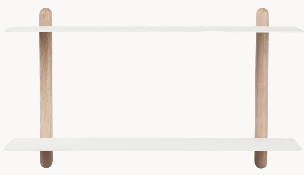Nástěnná police z dubového dřeva Nivo