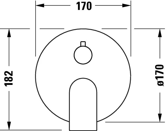 Duravit Tulum - Vanová baterie pod omítku, chrom TU5210012010