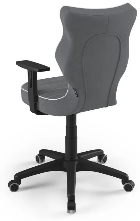 Entelo Studentská otočná židle k psacímu stolu TMAVĚ ŠEDÁ Zvolte rozměr: dítě 159 - 188 cm (výška stolu 71 - 82 cm)