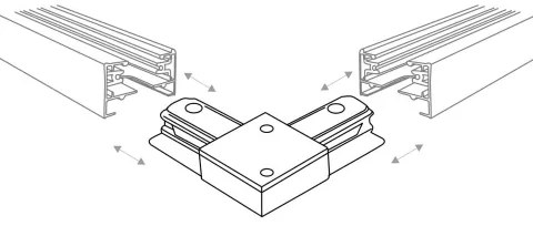 Zuma Line 3045 - Bodové svítidlo do lištového systému REFLEKTOR 8xGU10/10W/230V