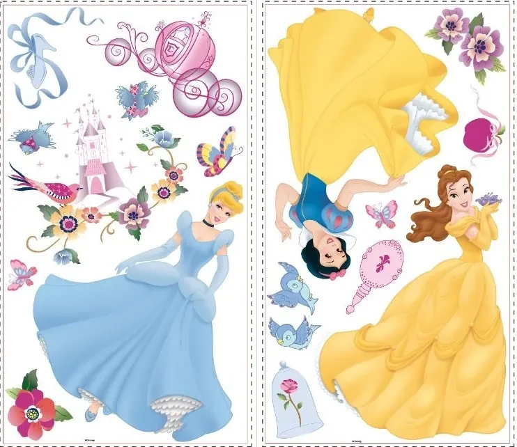 Samolepky Princezny Disney. Nálepky Princess. (2,5cm x 3,8cm - 20cm x ...