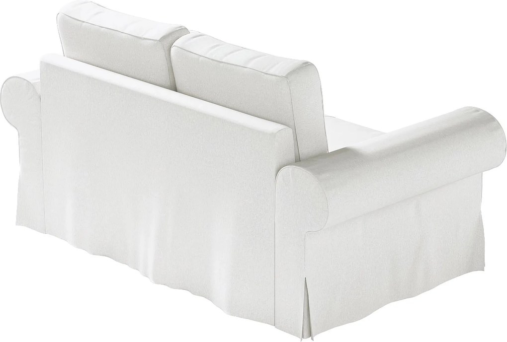 Potah na pohovku IKEA Backabro 2-místná, rozkládací barva krémová látka pletený vzor