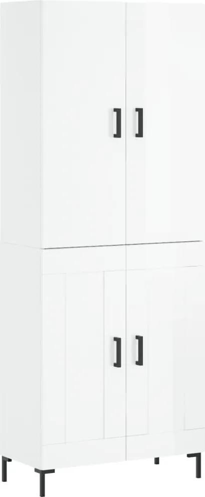 vidaXL Skříň highboard 69,5 x 34 x 180 cm kompozitní dřevo [3195789] Barva: Betonová šedá