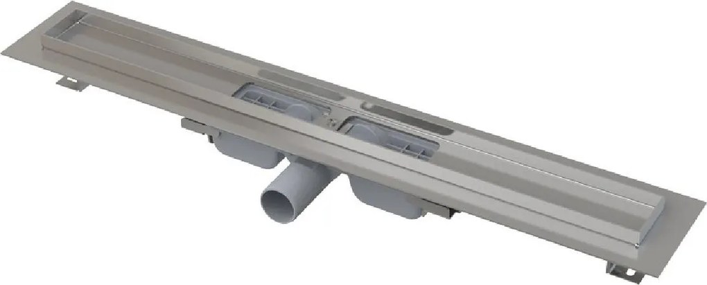 Alca - Sprchový žlab Low 75 cm, s okrajem pro perforovaný rošt, nerez APZ101-750