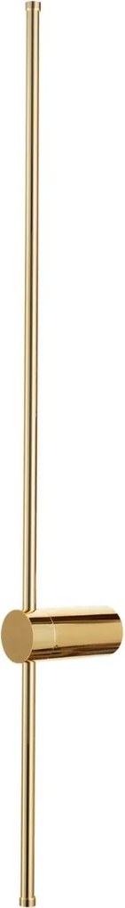 Moderní nástěnná lampa Sparo 100 cm, zlatý lesk