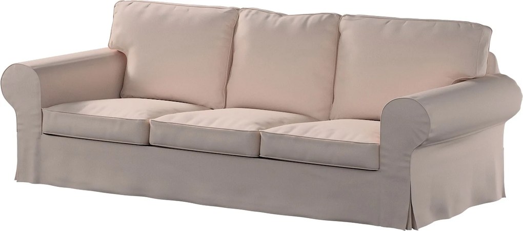 Potah na pohovku IKEA Ektorp 3-místná, nerozkládací barva růžová látka pletený vzor