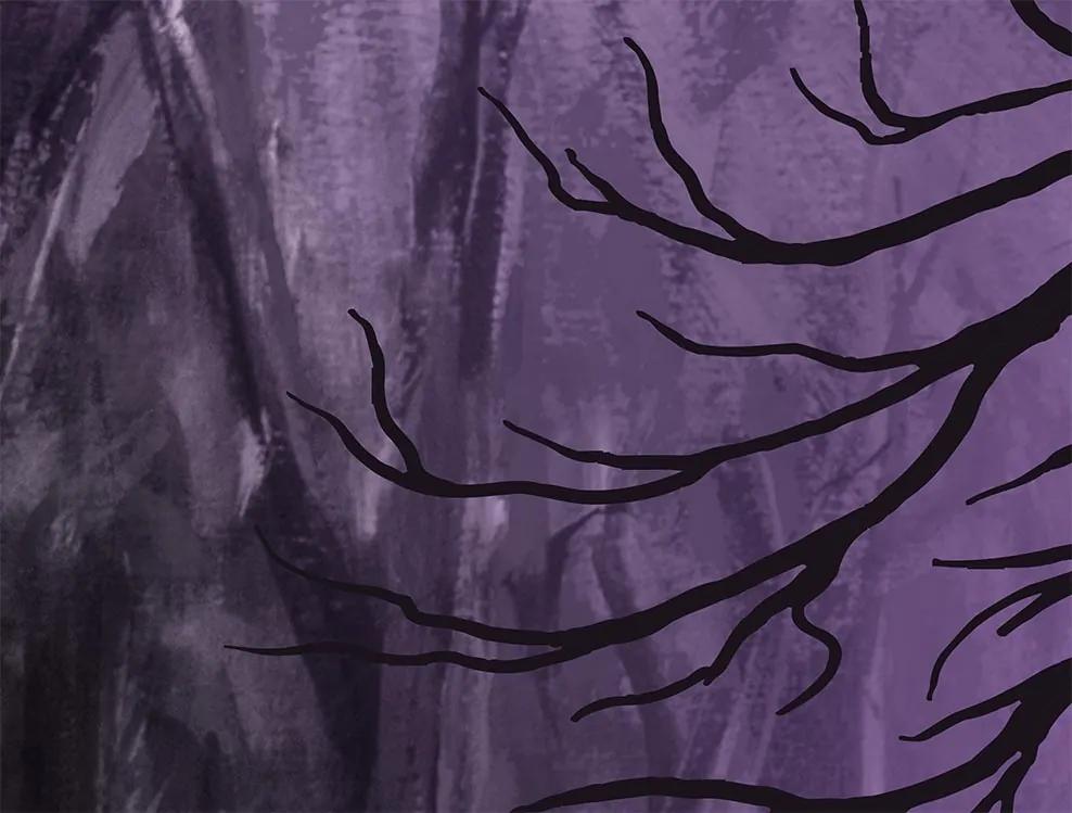 Obraz Dvě tváře přírody Purple Velikost (šířka x výška): 150x80 cm