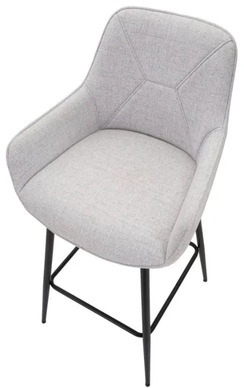 Designová barová židle Elchanan šedá