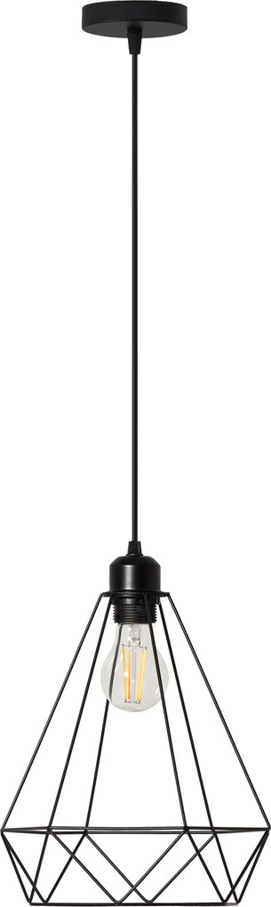 Toolight - Stropní lampa Reno 1xE27 180986, černá, OSW-00011
