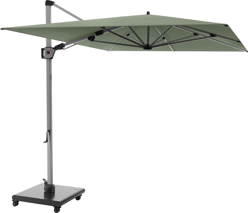 Knirps HYPERION 330 x 240 PRESTIGE - luxusní výkyvný zahradní slunečník s boční tyčí