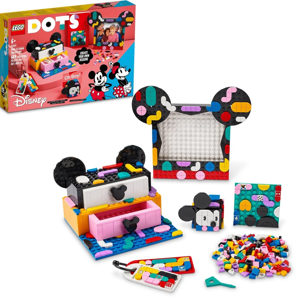 Lego stavebnice lego dots 41964 školní boxík myšák mickey a myška minnie