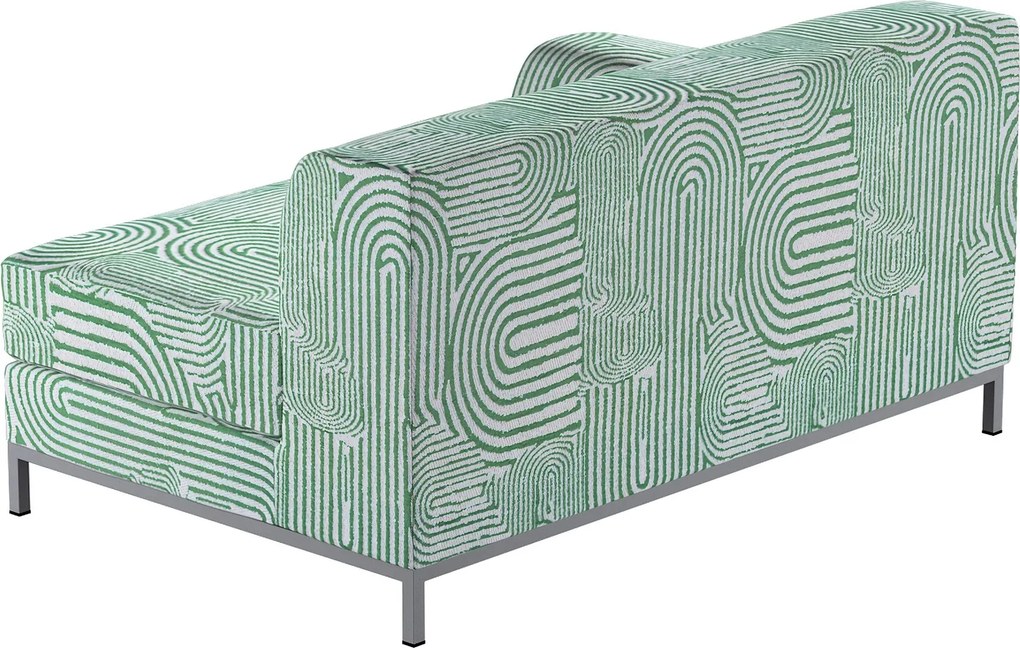 Potah na pohovku IKEA , levé provedení Kramfors 2-místná barva zelená látka pletený vzor, vzorované