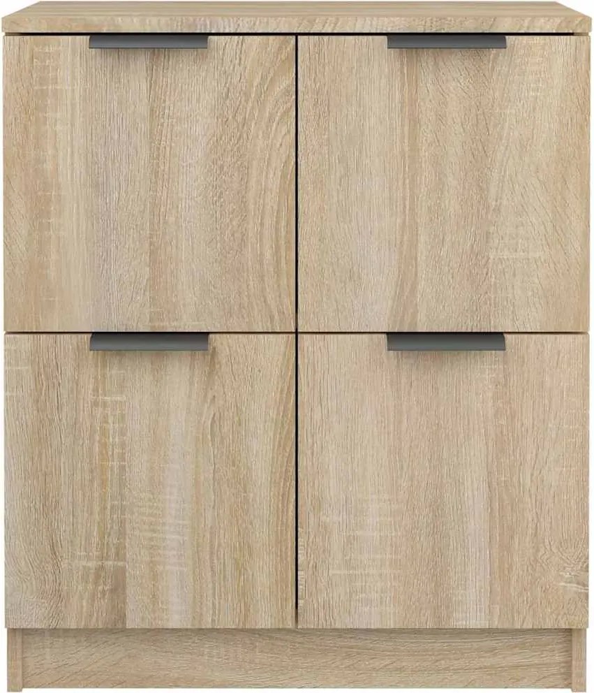 Příborníky 2 ks dub sonoma 60 x 30 x 70 cm kompozitní dřevo 3115806