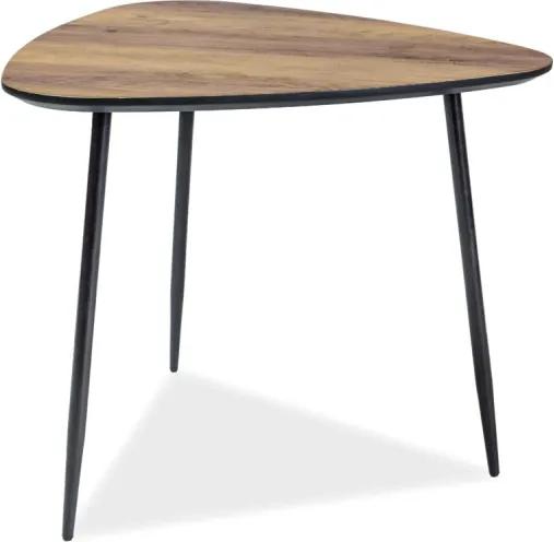Příruční stolek černý/ořech, ENVO B
