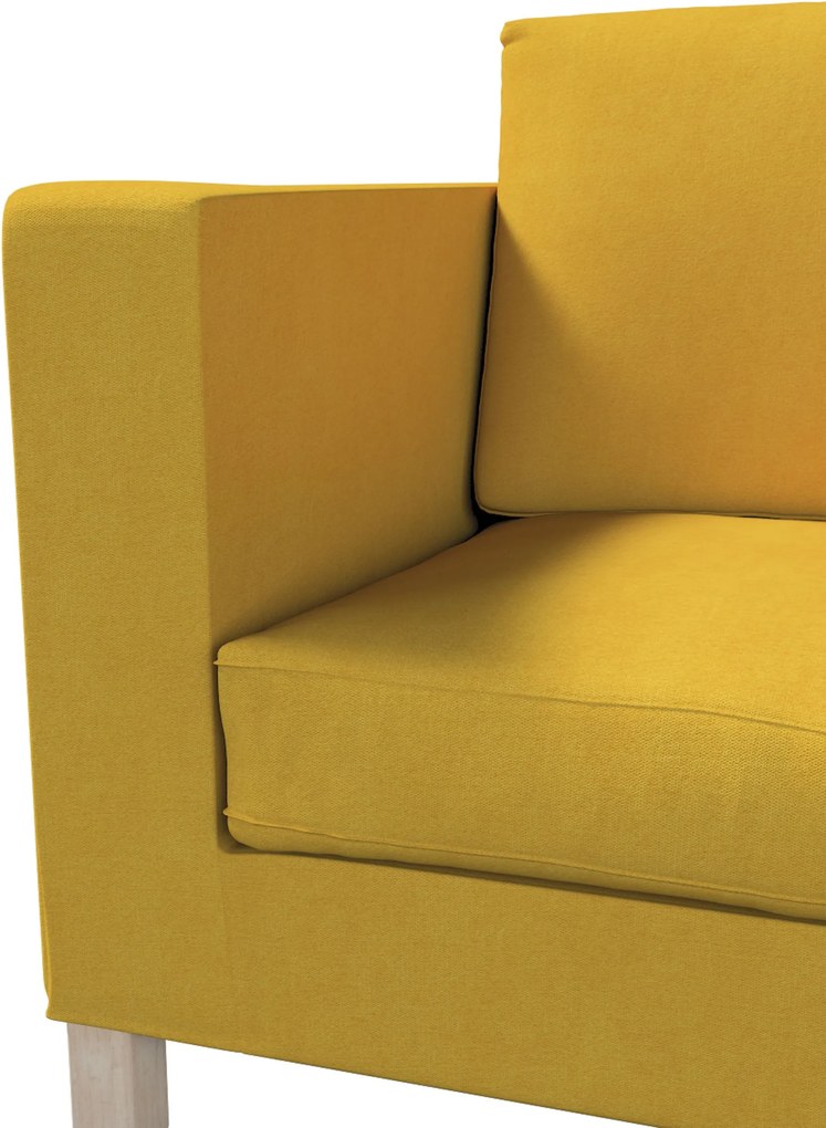 Potah na pohovku IKEA Karlanda 2-místná, krátký barva žlutá látka pletený vzor