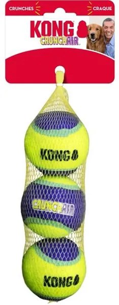 Hračka tenis KONG CrunchAir Balls M 3 ks