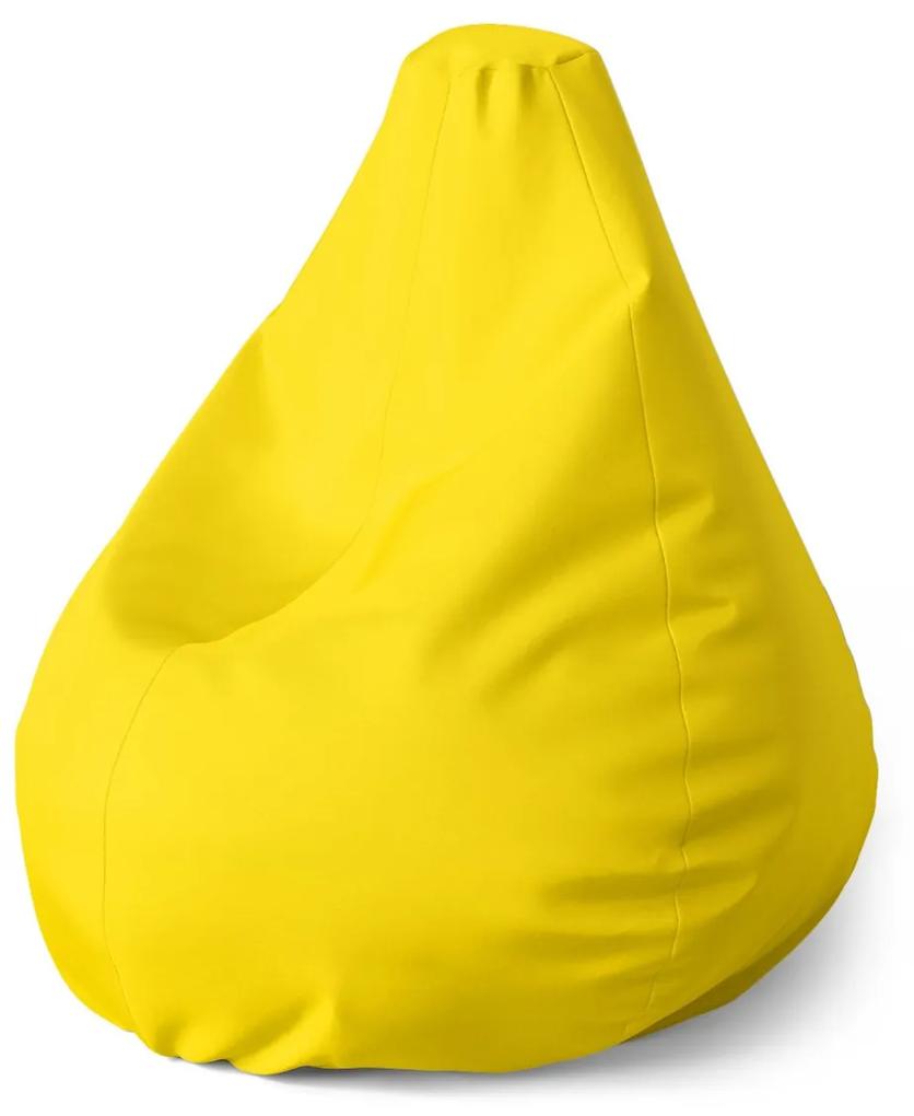 Sablio Sedací vak Pear Žlutá - 70 x 70 x 95 cm