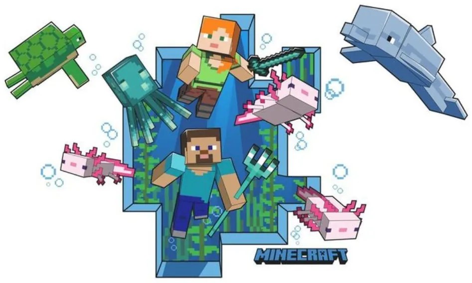 Dětské dekorativní samolepky na stěnu MINECRAFT