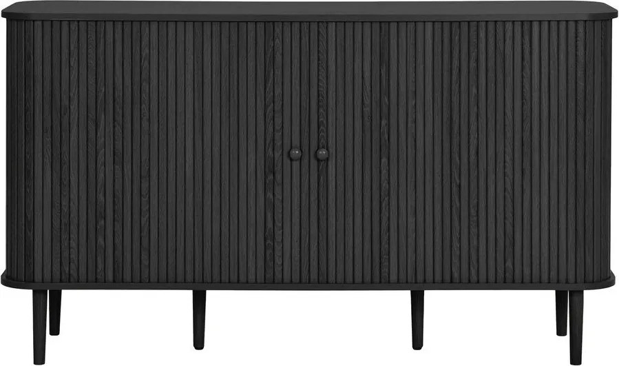 Černá komoda z borovicového dřeva 140x79x40 cm Nikko – House Nordic