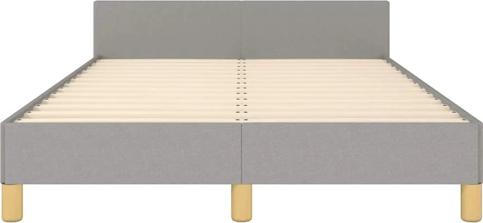 Rám postele bez matrací světle šedá 120x190 cm textil 3270527