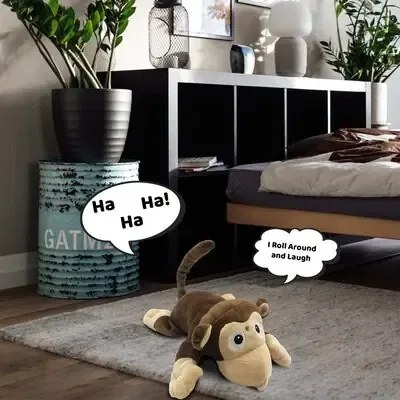 Mad Monkey Chuckle Buddie - Opice / 3x AA / od 0 měsíců