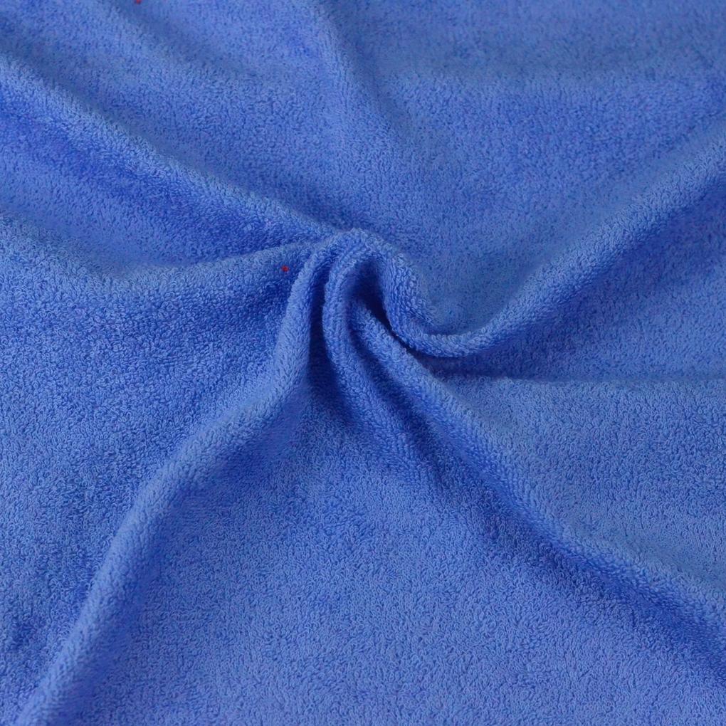 Froté prostěradlo modré Rozměr: 180x200 dvojlůžko