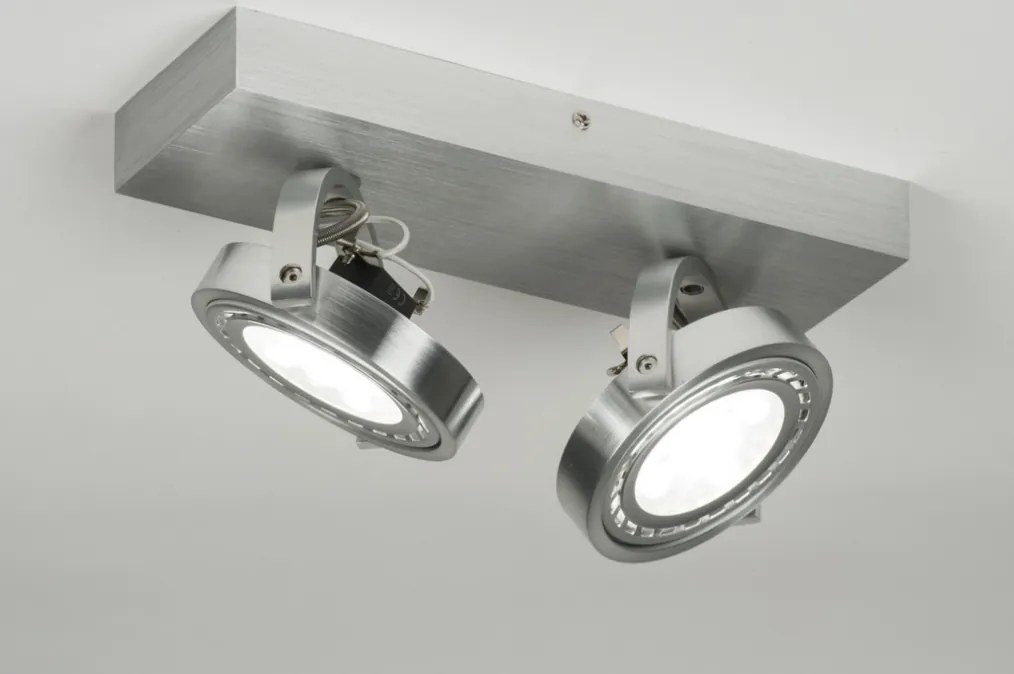 Stropní designové bodové LED svítidlo DK Silver II