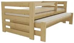 Vomaks Dětská postel s výsuvnou přistýlkou DPV 007 80 x 180 cm moření dub