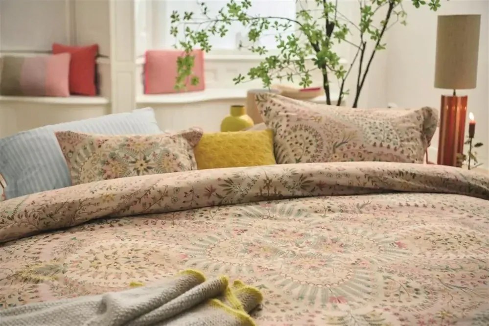 Pip Studio perkálové povlečení Alfombra pískové 140x200 + 70x90 cm (Kvalitní perkálové povlečení na jednolůžko v dárkovém boxu)