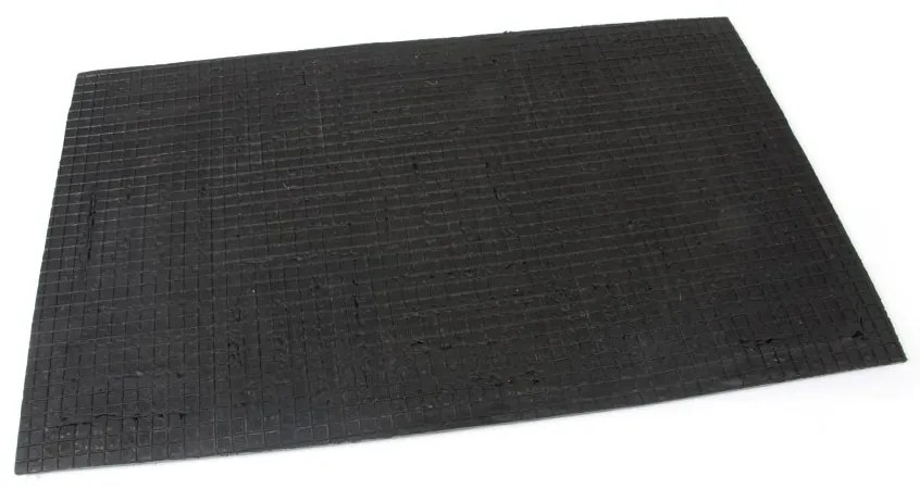 Kokosová čisticí rohož Lines Squares 45 x 75 x 2 cm, hnědá