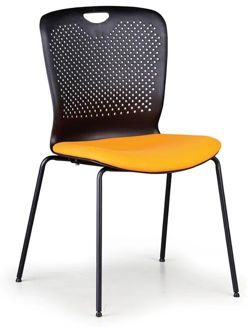 Plastová konferenční židle OPEN, oranžová