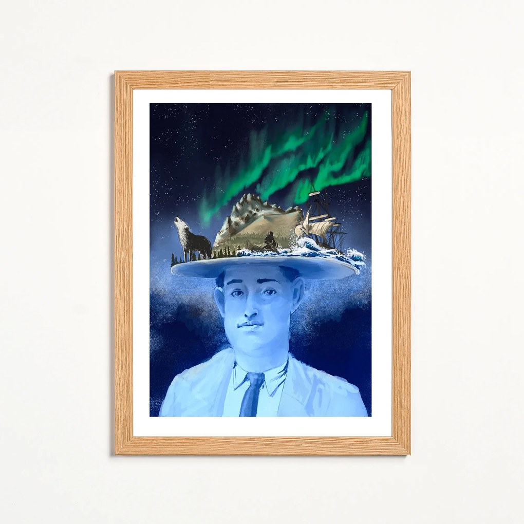 Michal Puhač | Jack London Rám: Černý, Velikost: 60 x 40 cm