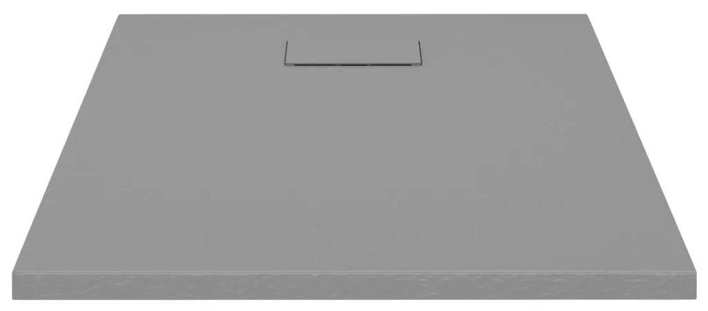 vidaXL Sprchová vanička SMC šedá 90 x 70 cm