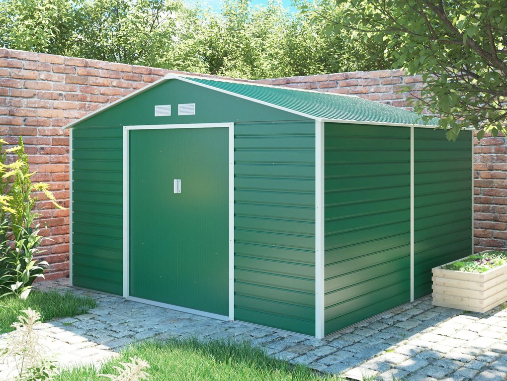 G21 zahradní domek GAH 1085 319 x 340 x 205 cm zelená