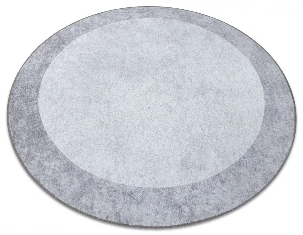 Kusový koberec Arog světle šedý kruh 100cm