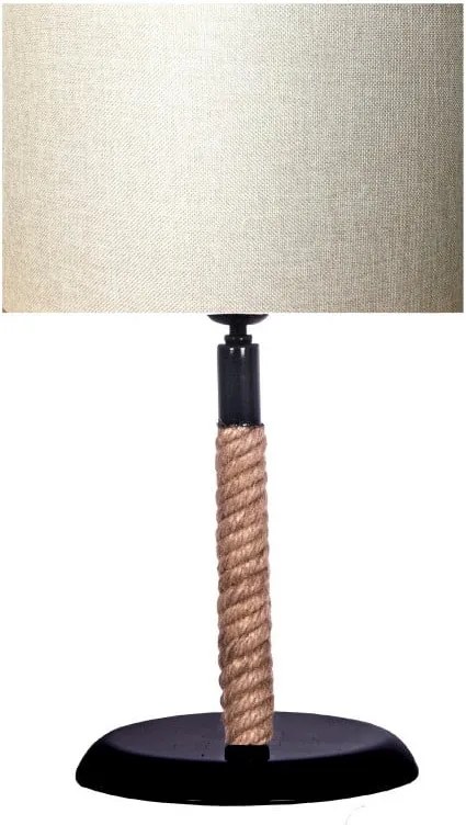 Stolní lampa se světle krémovým stínítkem lampa Kate Louise Rope