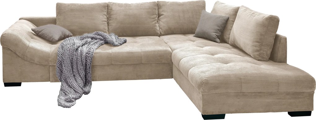 XXXLutz ROHOVÁ SEDAČKA, textil, béžová P & B - Sedací soupravy - 002310006712