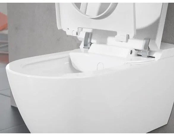Villeroy & Boch ViClean Závěsné WC s bidetovým sedátkem, alpská bílá V0E100R1