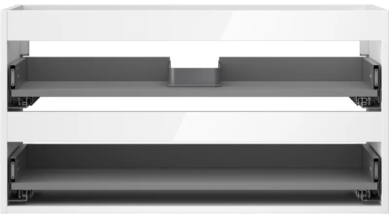 Mexen Box-A, závěsná skříňka 90 cm, 2 zásuvky, bílá lesklá, 91AX0-0900-470-2-00