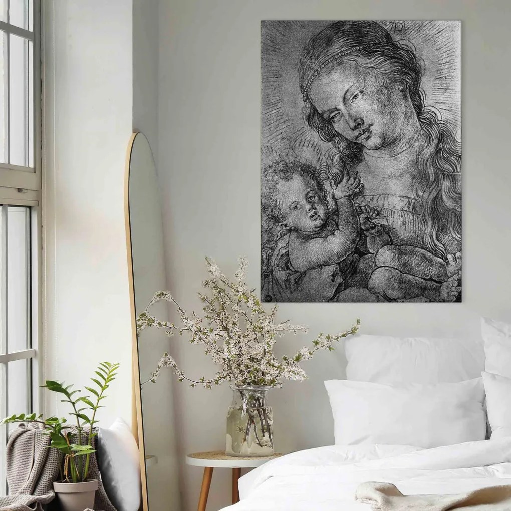 Reprodukce obrazu Madona s dítětem v půli těla