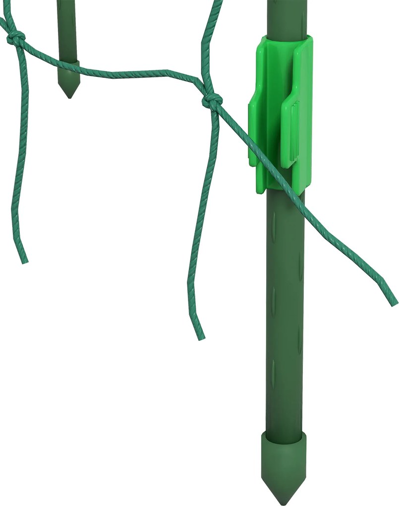 Velký lezecký oblouk, síť proti ptákům, snadná instalace, kov, 43 x 182 x 183 cm