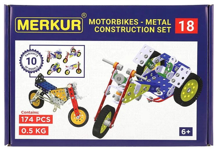 Stavebnice MERKUR Motocykly 10 modelů