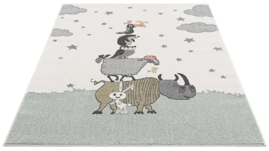 Dětský pohádkový koberec s motivem zvířátek Šířka: 80 cm | Délka: 150 cm