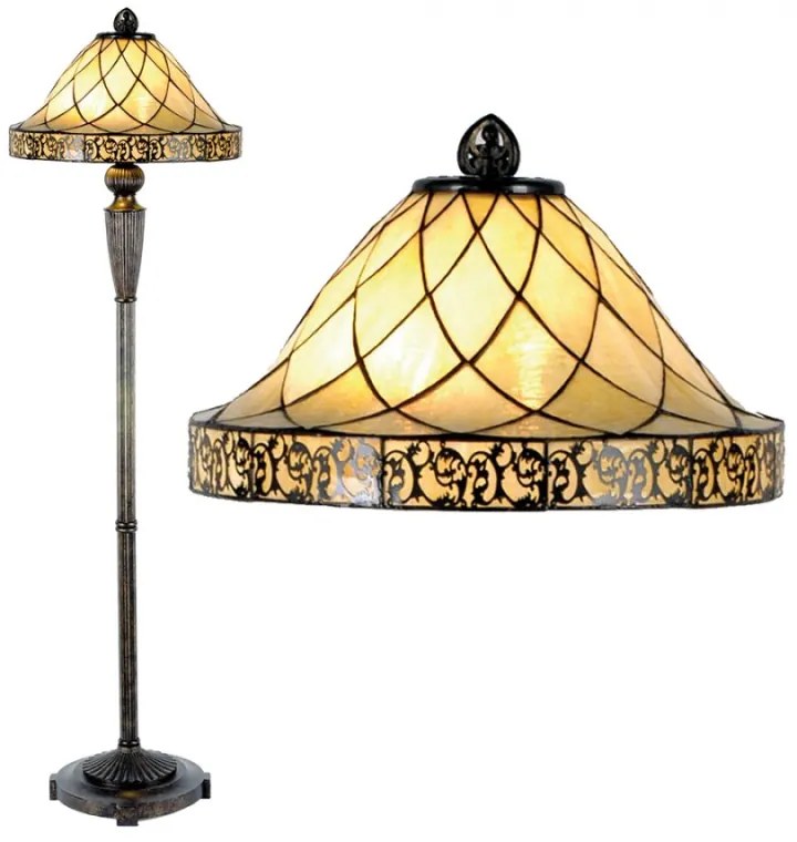 Stojací lampa Tiffany Klaas-Jan – 46x168 cm