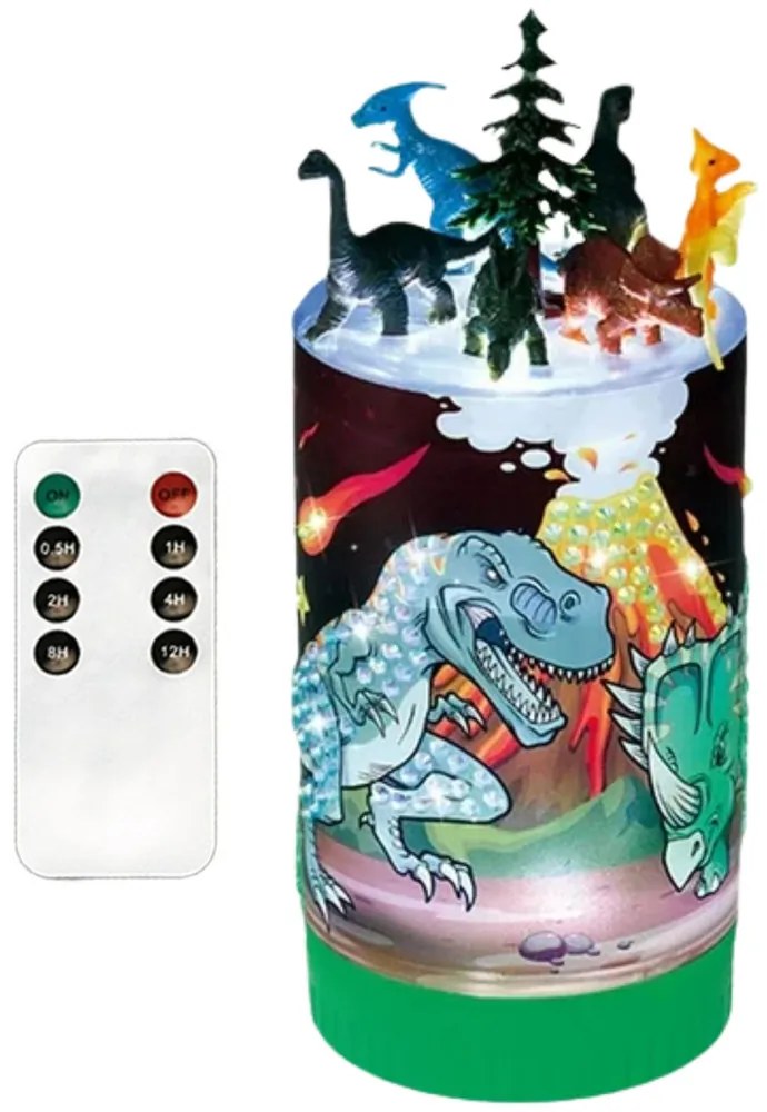 RKToys Noční lampička s dinosaury LED Diamond Painting