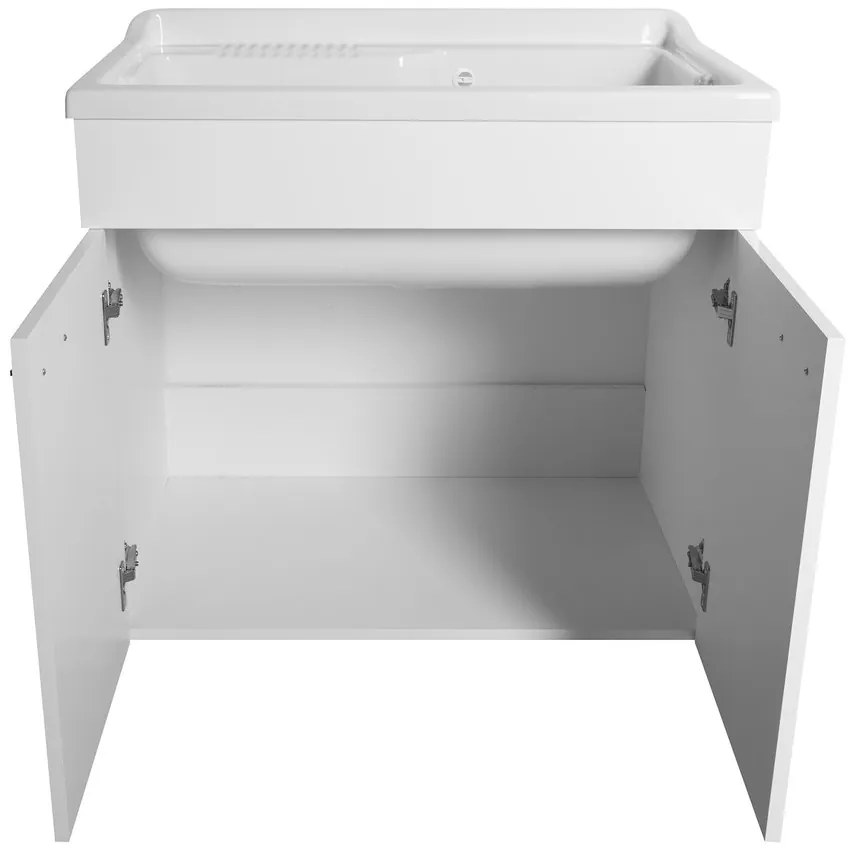 Aqualine skříňka 78 x 70 x 48 cm pod výlevku bílá 57036
