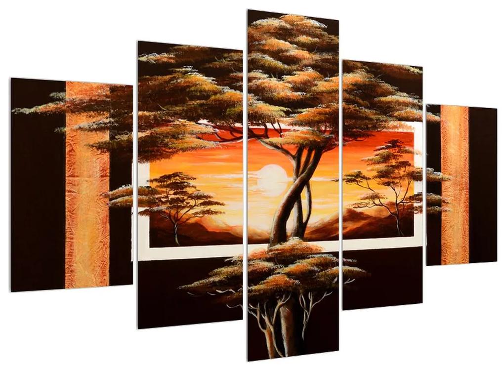 Obraz stromu v savaně (150x105 cm)