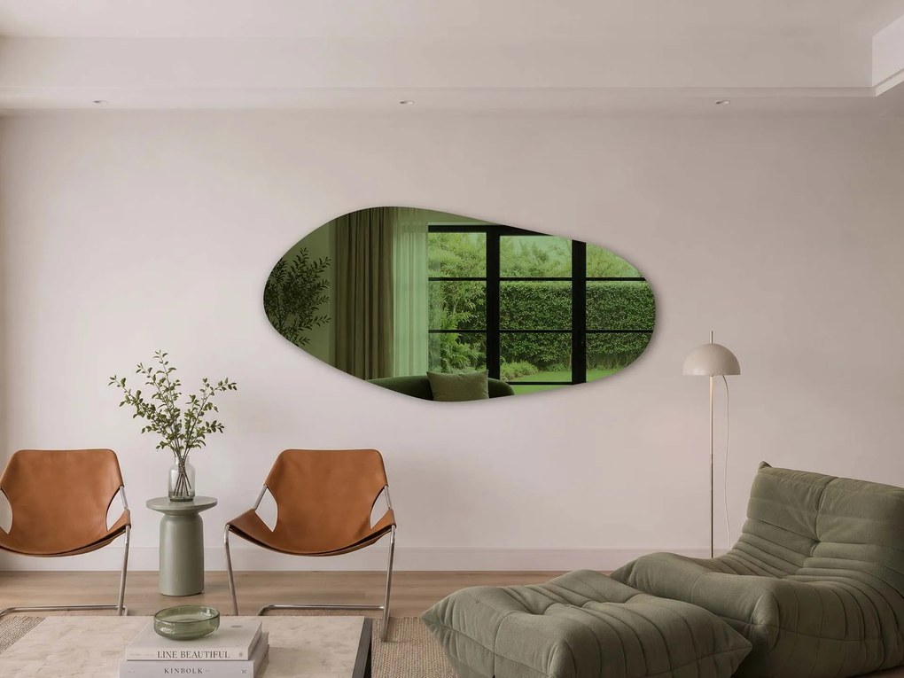 Zelené zrcadlo Base B52 140×69