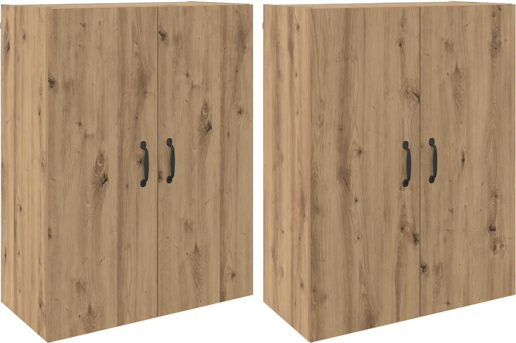 Nástěnná skříň 2 ks Artisanový dub 69,5 x 34 x 90 cm 3394552